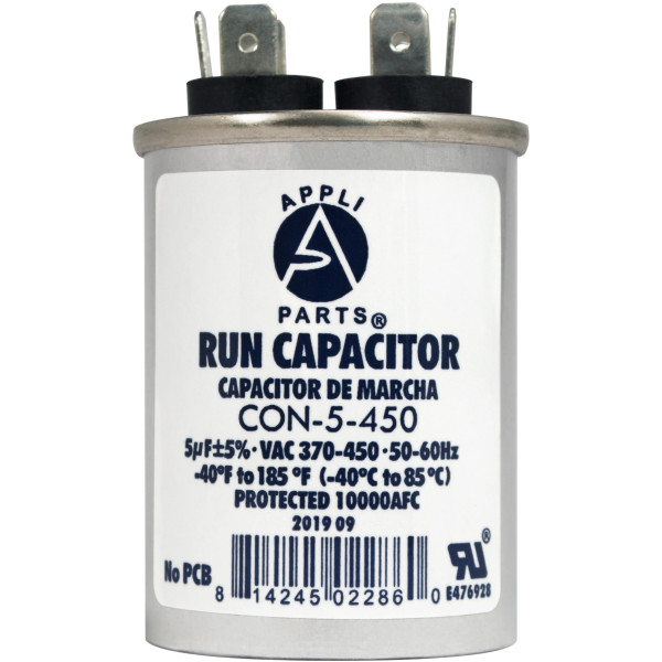 appli-parts-run-capacitor-for-ac-5-mfd-uf-microfarads-370-vac-or-450 ...