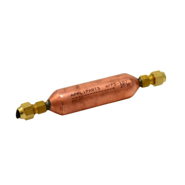 appli-parts-apfd-107-copper-filter-drier-14-x-14-in-flare-connections ...