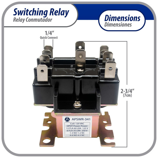 Single Pole Triple Throw Relay